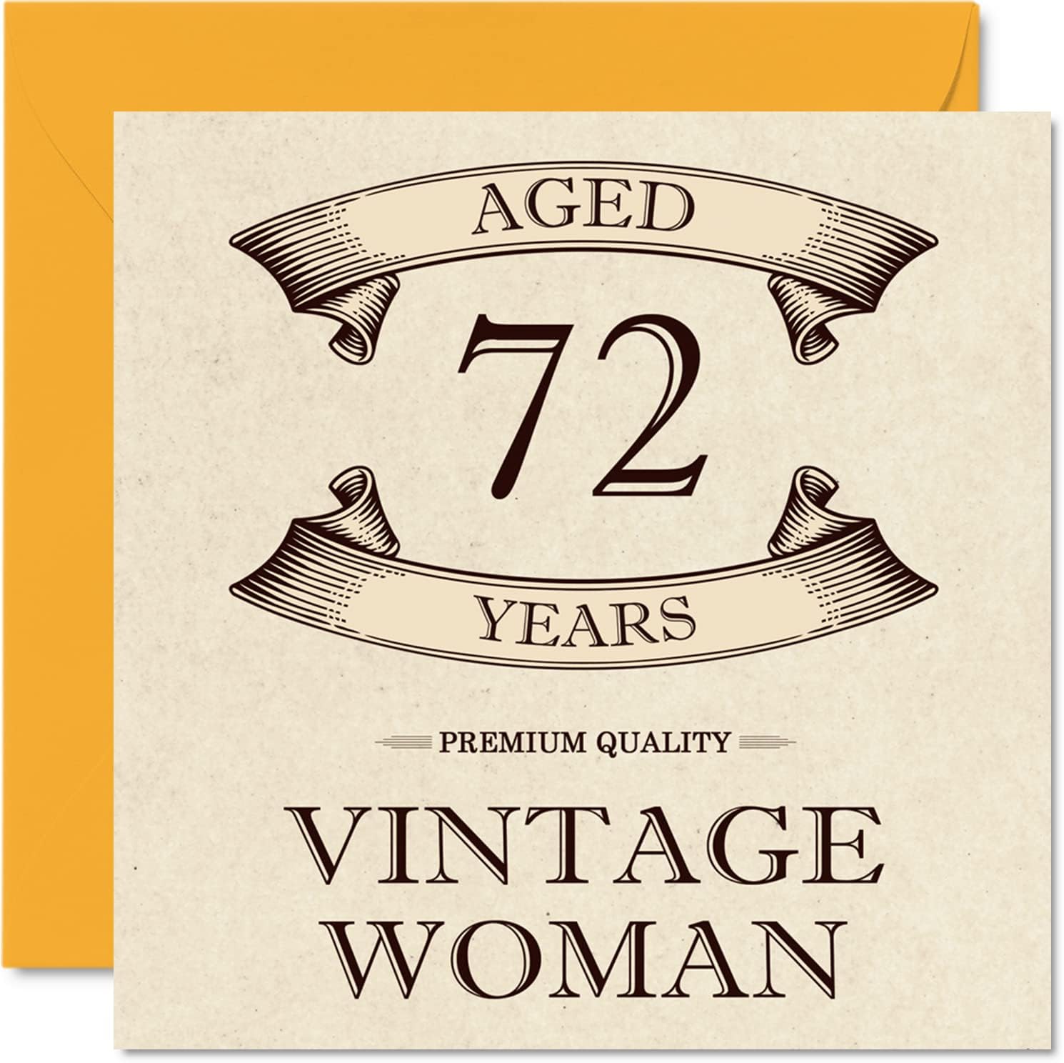 Vintage 72nd Birthday Cards for Women - Aged 72 Years - Fun Birthday ...