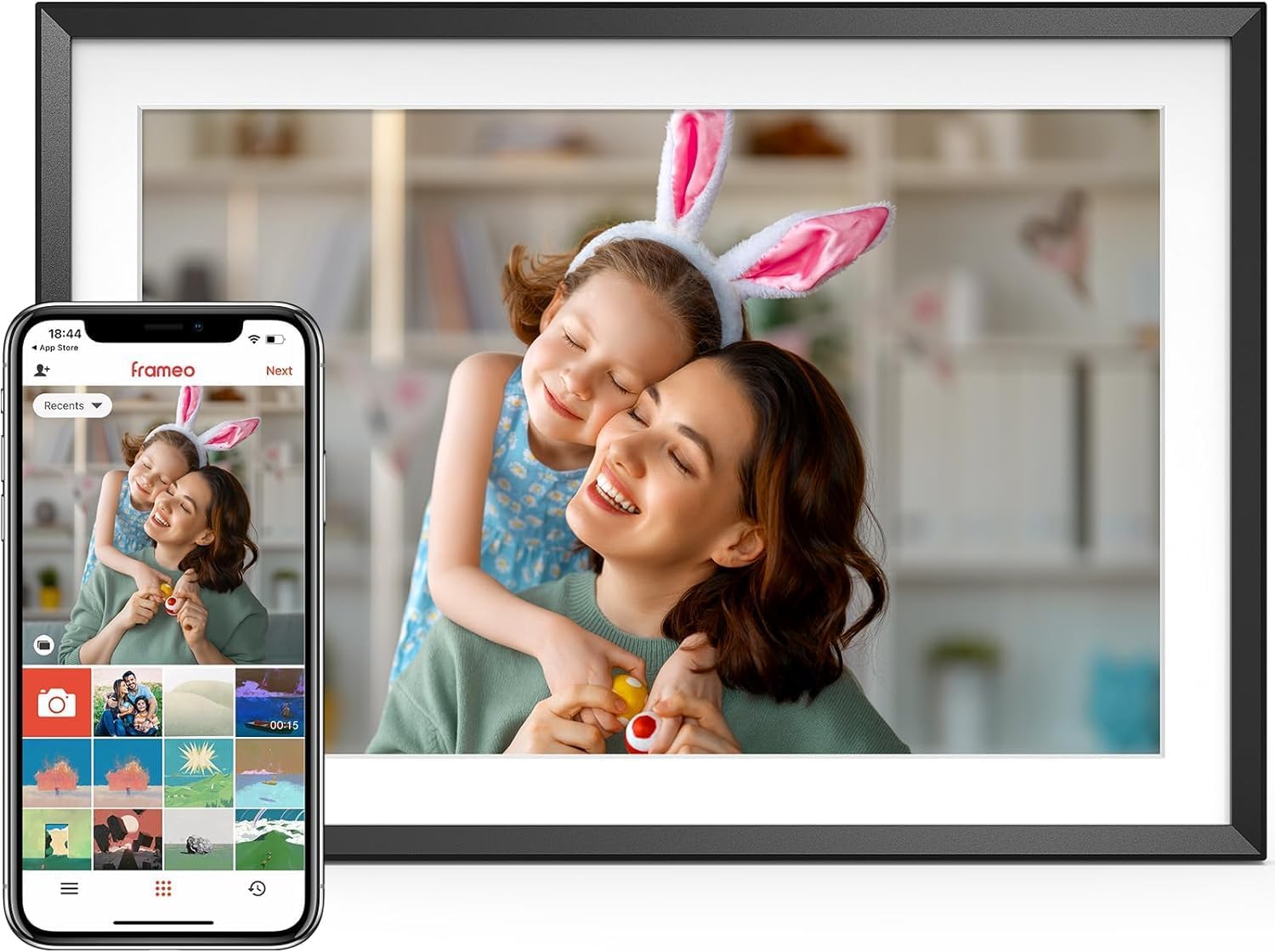 Amazon.com : Frameo 10.1" WiFi Digital Picture Frame, Smart Digital ...