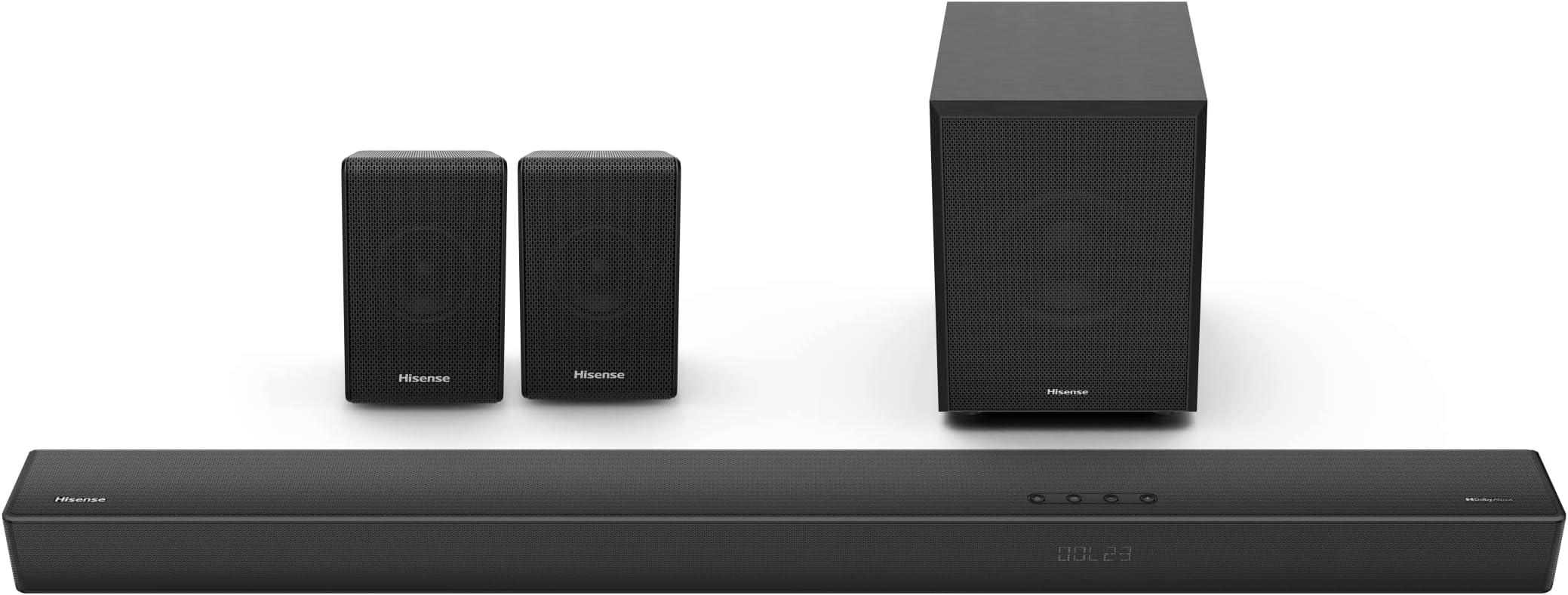 Amazon.com: Hisense U5120GW+ 7.1.2ch Premium Sound Bar with Wireless ...