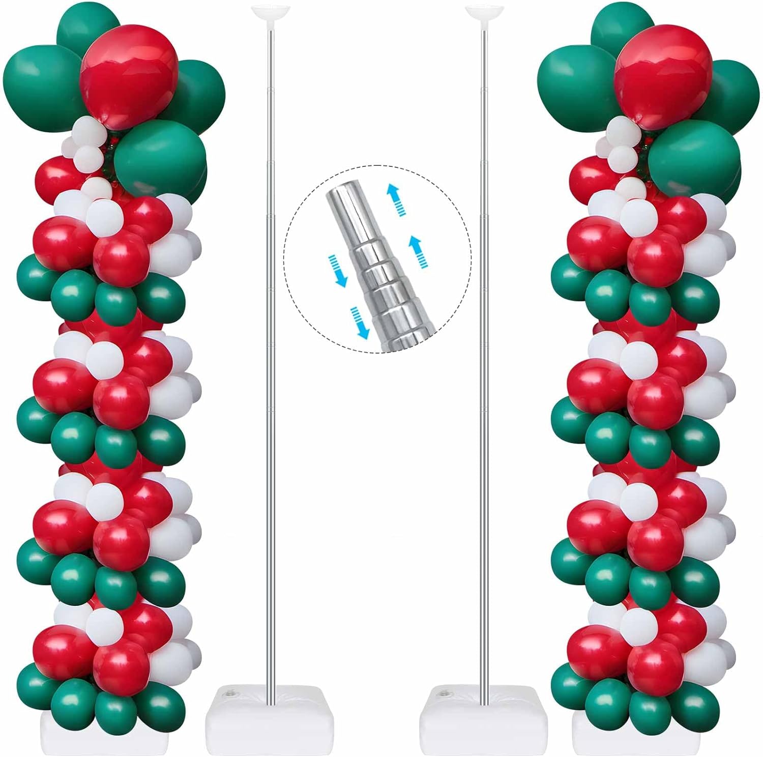 Amazon.com: 2 Set Balloon Column Stand Kit for Floor, VETOGETHER 2024 ...