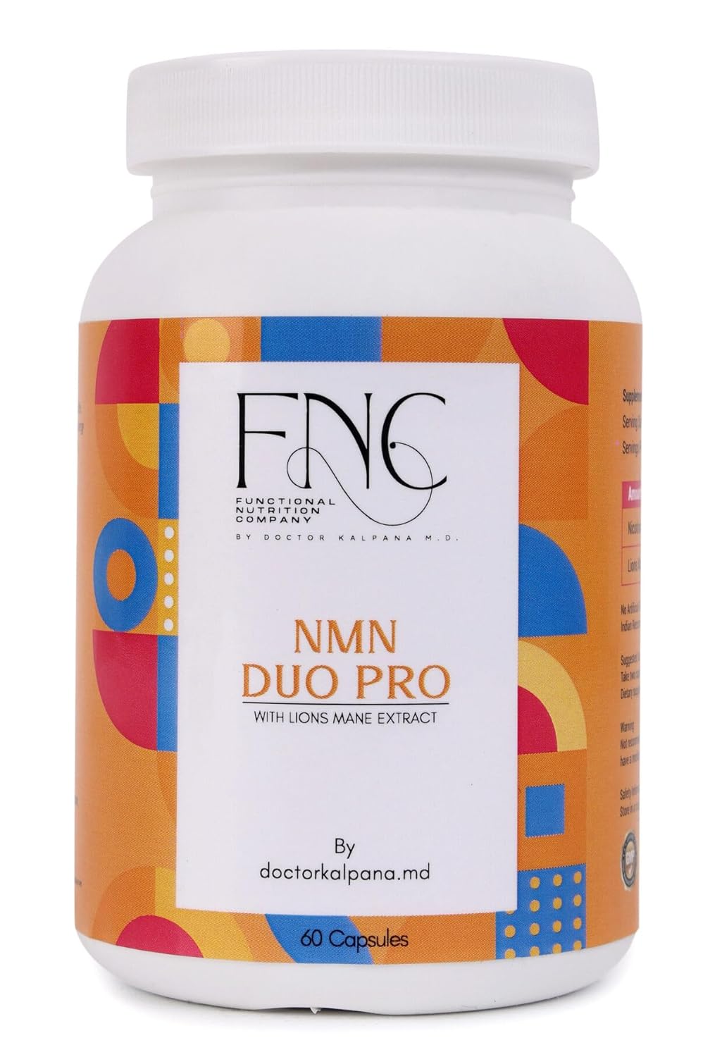 Functional Nutrition Company NMN Duo Pro with Lion's Mane Extract ...