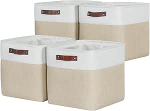 Amazon.com - Univivi 12x12 Storage Cube Bins set of 4 Cube Organizer ...