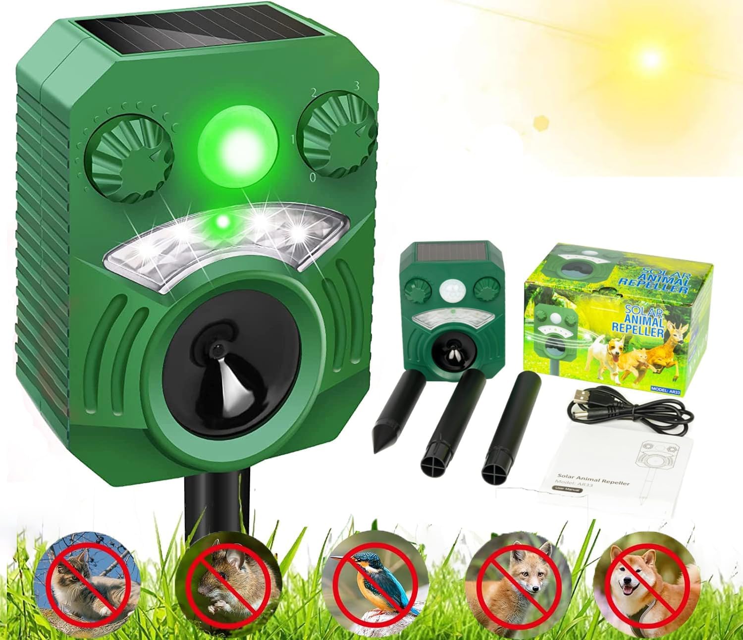 Joomouney Cat Repellent, Cat Repellent Deterrent for Gardens UK, Animal ...