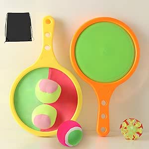 Amazon.com: Toss and Catch Ball Set Upgraded Double-Sided Children's ...