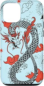 Amazon.com: iPhone 12/12 Pro Japanese Dragon Aesthetic Asian Chinese ...