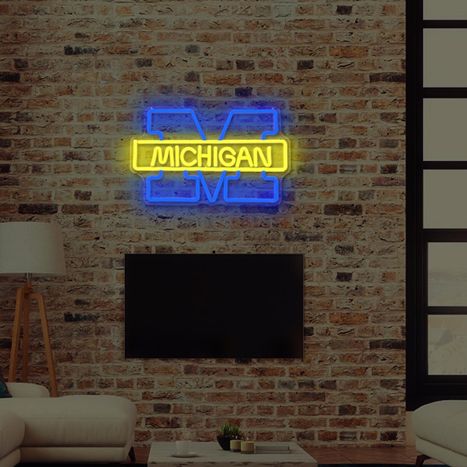 Michigan Neon Sign Dimmable LED Signs Neon Lights for Bedroom Wall City ...