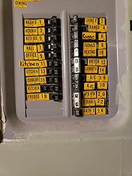 Linelax Circuit Breaker Box Labels – 129 Weatherproof Fuse Box Stickers ...