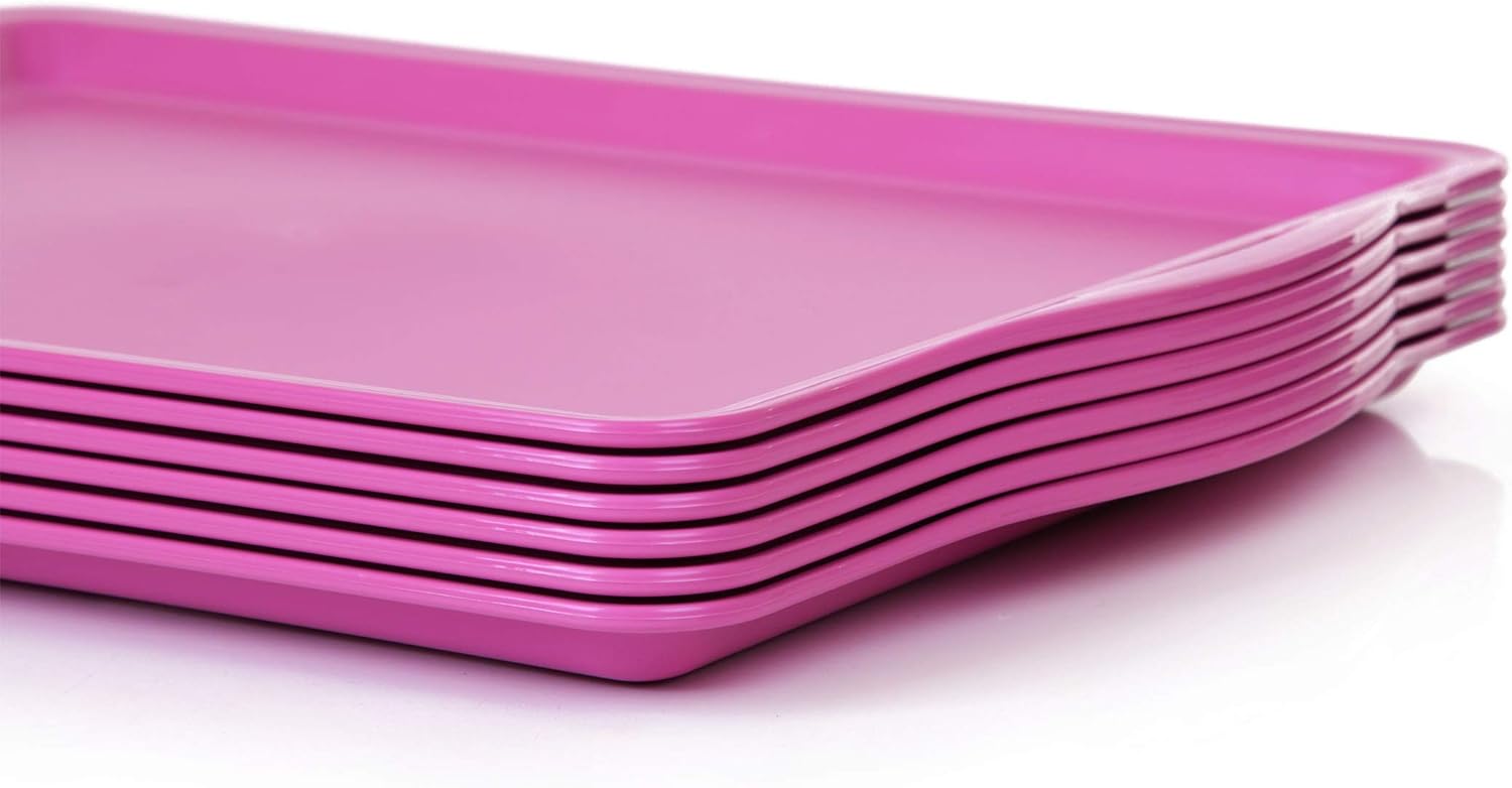 Amazon.com | Mintra Home Durable Serving Tray - (6pk, Purple ...