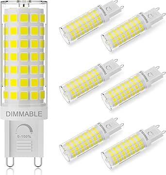 SNBIHIBE G9 LED Light Bulbs Dimmable, 6W G9 LED Bulb Equivalent 60W ...