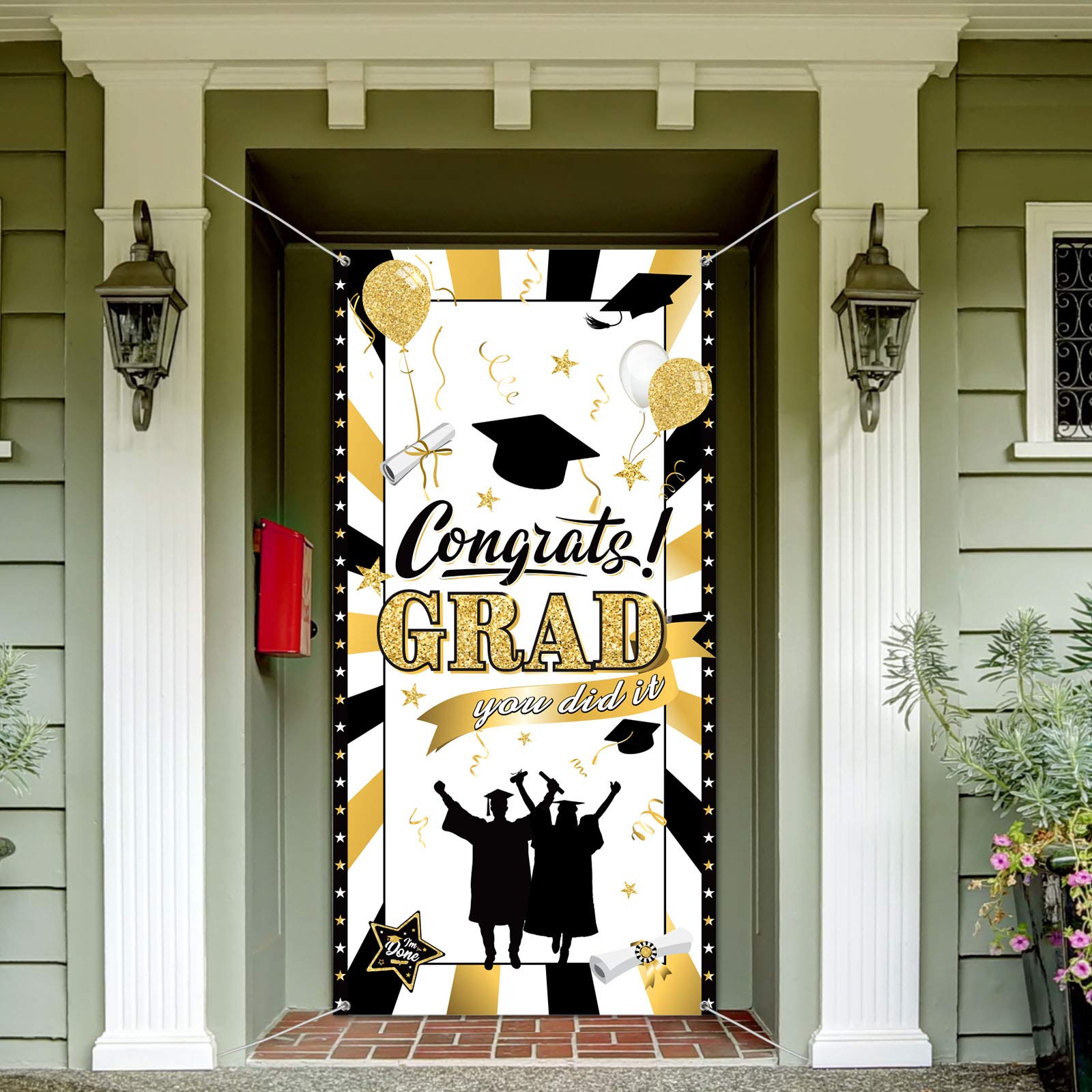 Buy Graduation Party Decorations Graduation Banner Porch Sign Large ...
