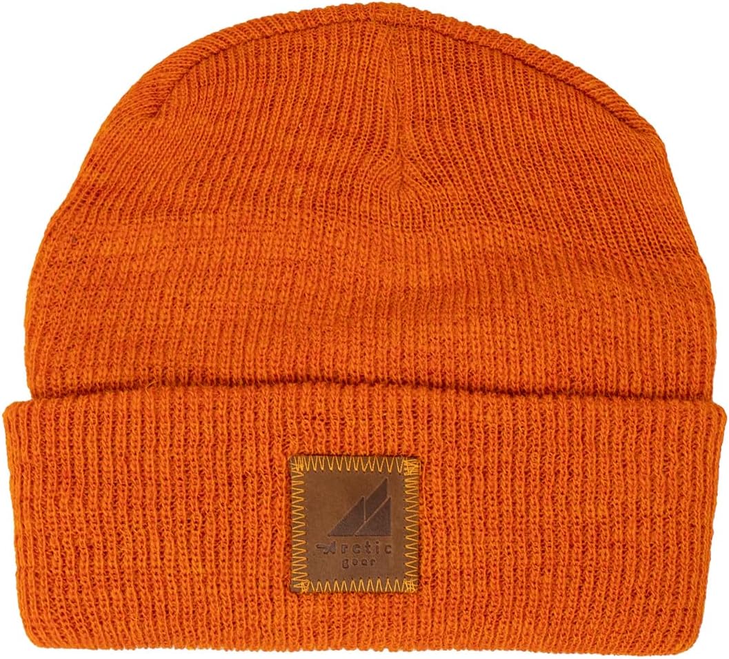 Arctic Gear Made in The USA Adult Wool Watch Cap Burnt Orange ** at ...