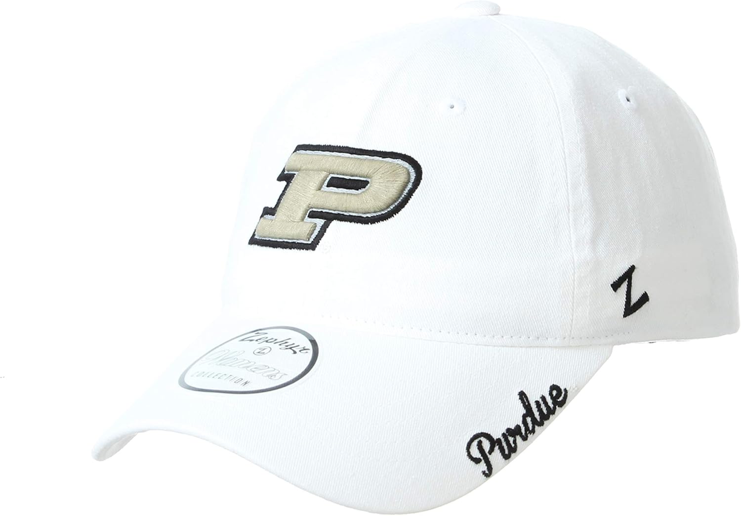 NCAA Purdue Boilermakers Womens Adjustable Scholarship Hat Icon White ...