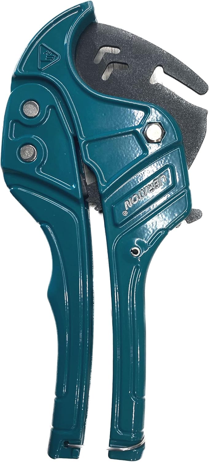 Libraton PVC Pipe Cutter, Up to 1-5/8", Ratchet PEX Cutter, Heavy-Duty ...