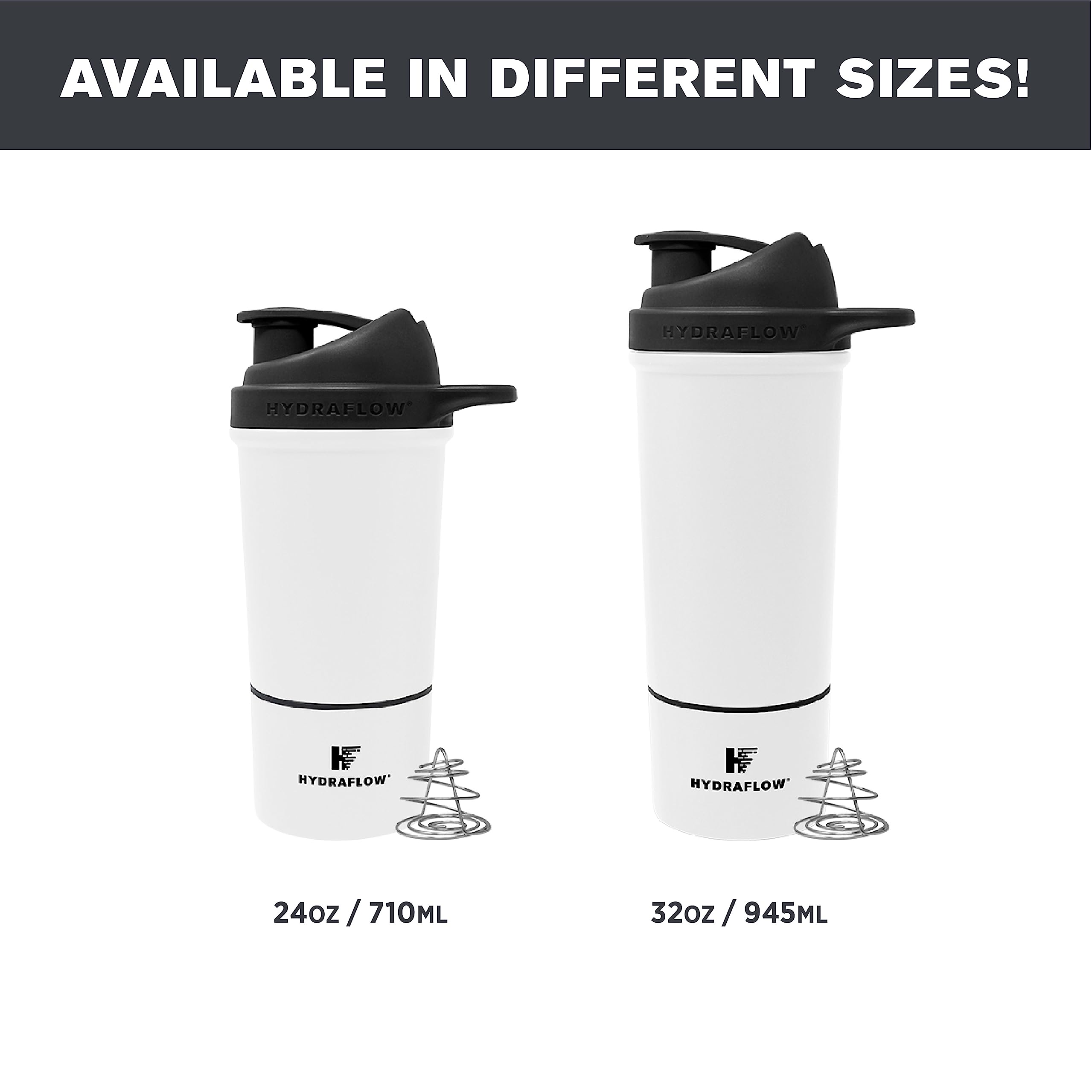 Snapklik.com : HYDRAFLOW Boost Insulated Protein Shaker Bottle