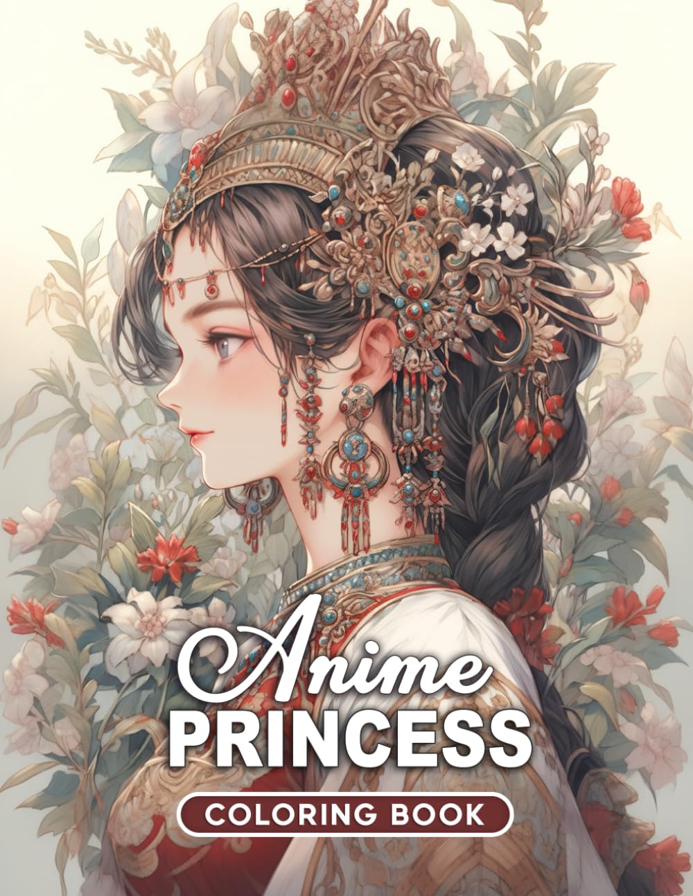 Amazon | Anime Princess Coloring Book: 60 Princess Illustrations ...