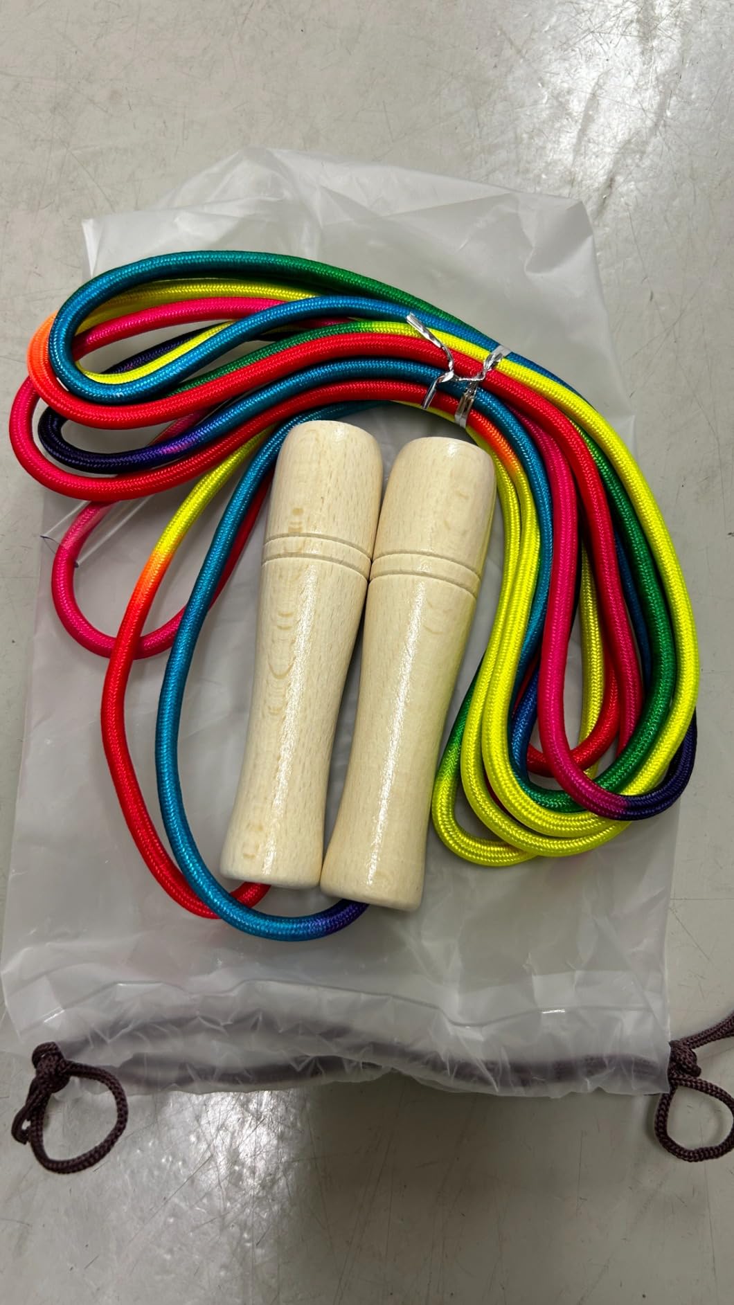 Amazon | [TS・CORP]長縄跳び 大縄跳び 集団なわとび 長なわ 5m かわいい ジャンプロープ 木柄 団体用 | TS・CORP | なわとび