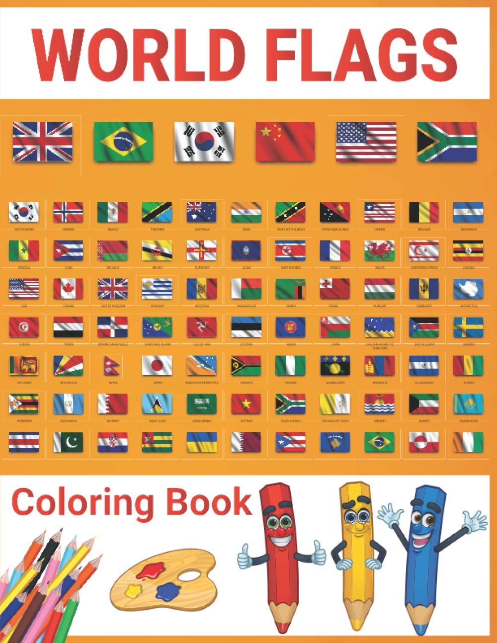 Buy World s Coloring Book: World s Coloring Book For Kids And Adults ...
