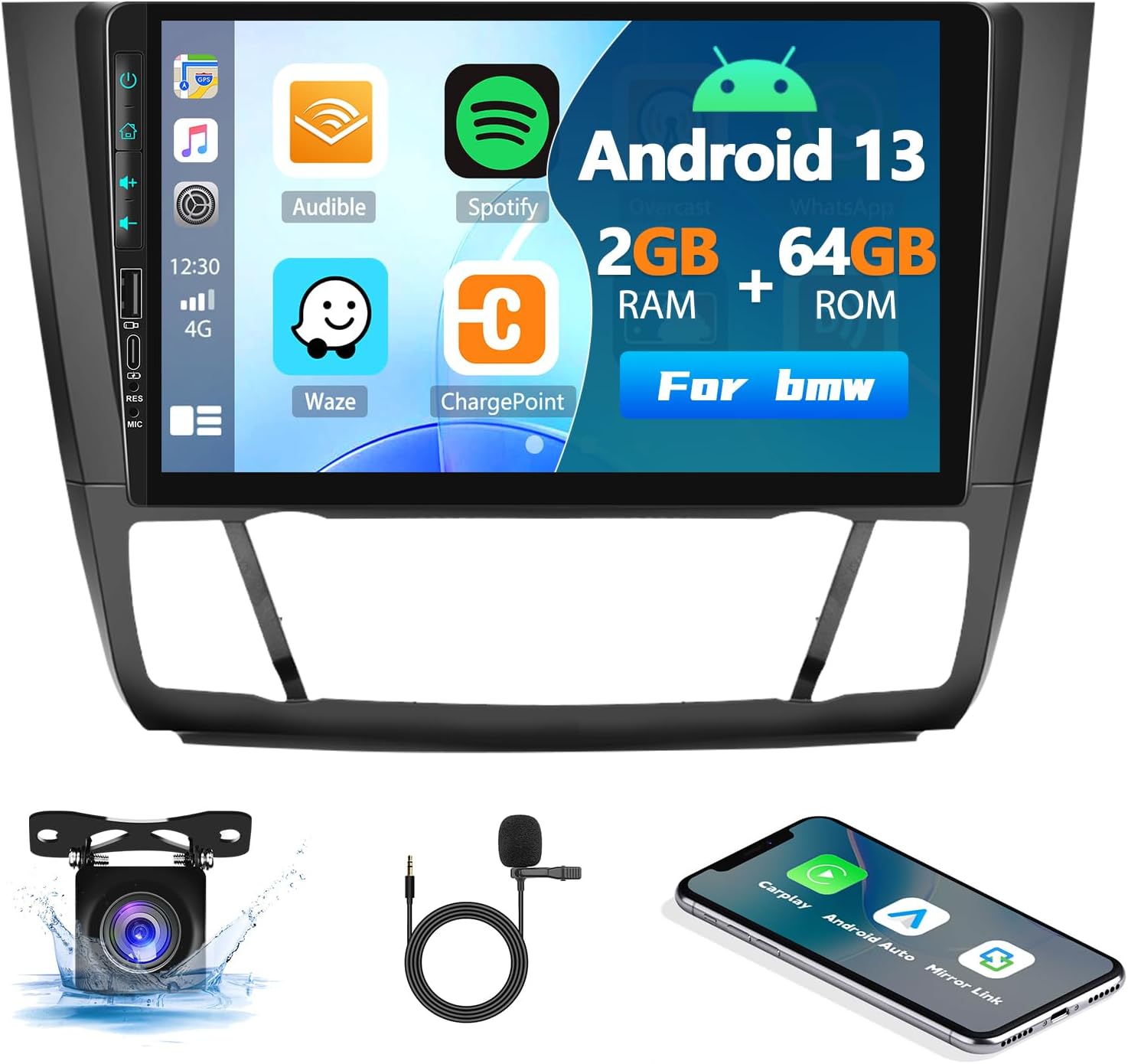[2G+64G]Radio Android 13 para BMW Serie 1 2008 2009 2010 2011 2012 con ...