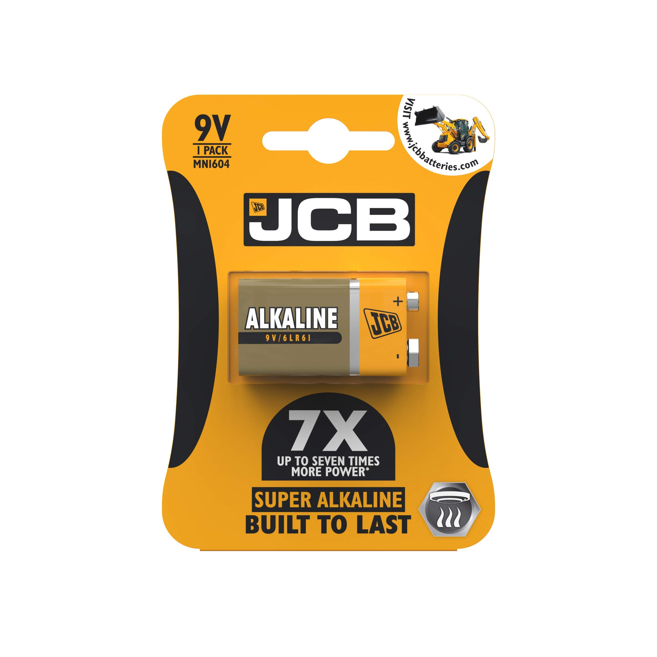 S5341 JCB 9V Super Alkaline Batteries - Pack of 1 : Amazon.co.uk ...