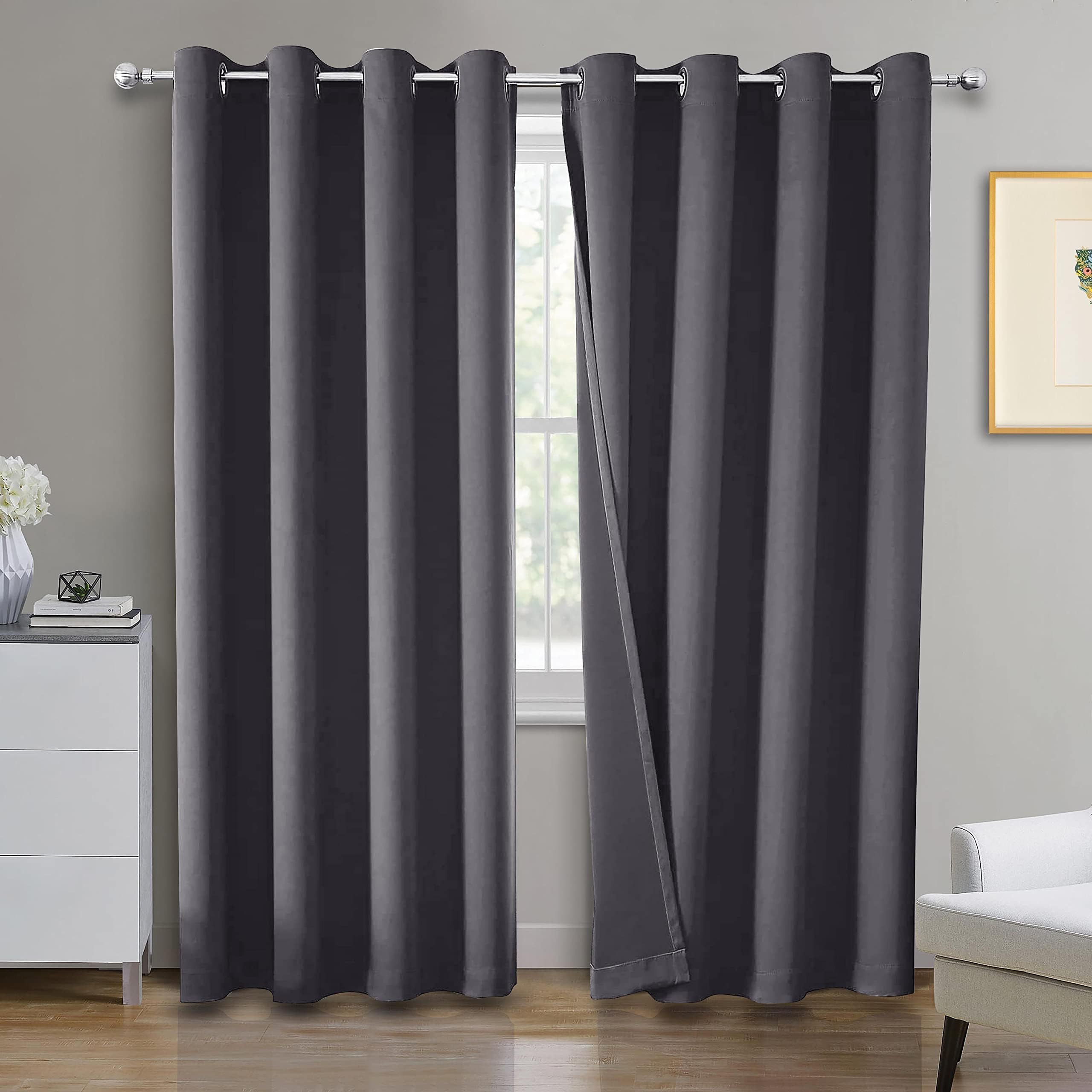RKINC Cortinas Blackout 2 Paneles 137cm X 214cm Cortinas Opacas ...