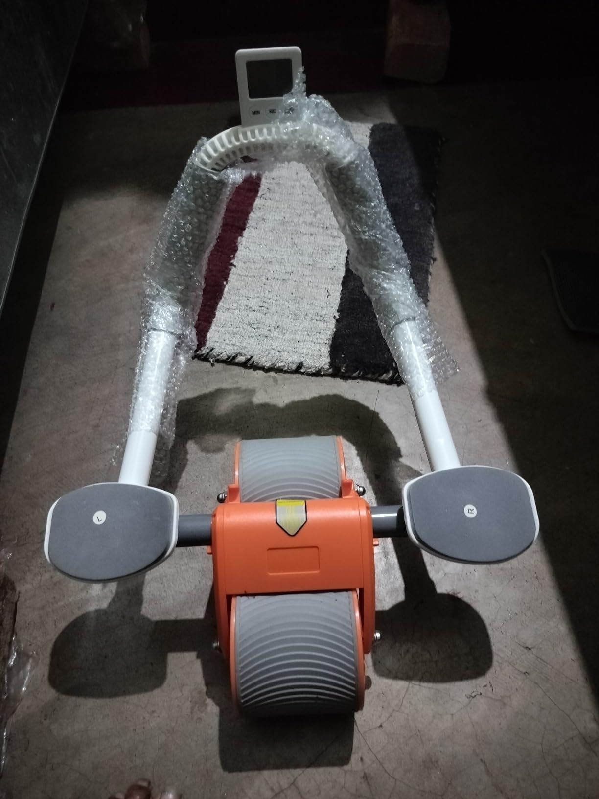 INDIAHUNK®2023 New with Timer Ab Abdominal Exercise Roller Elbow ...