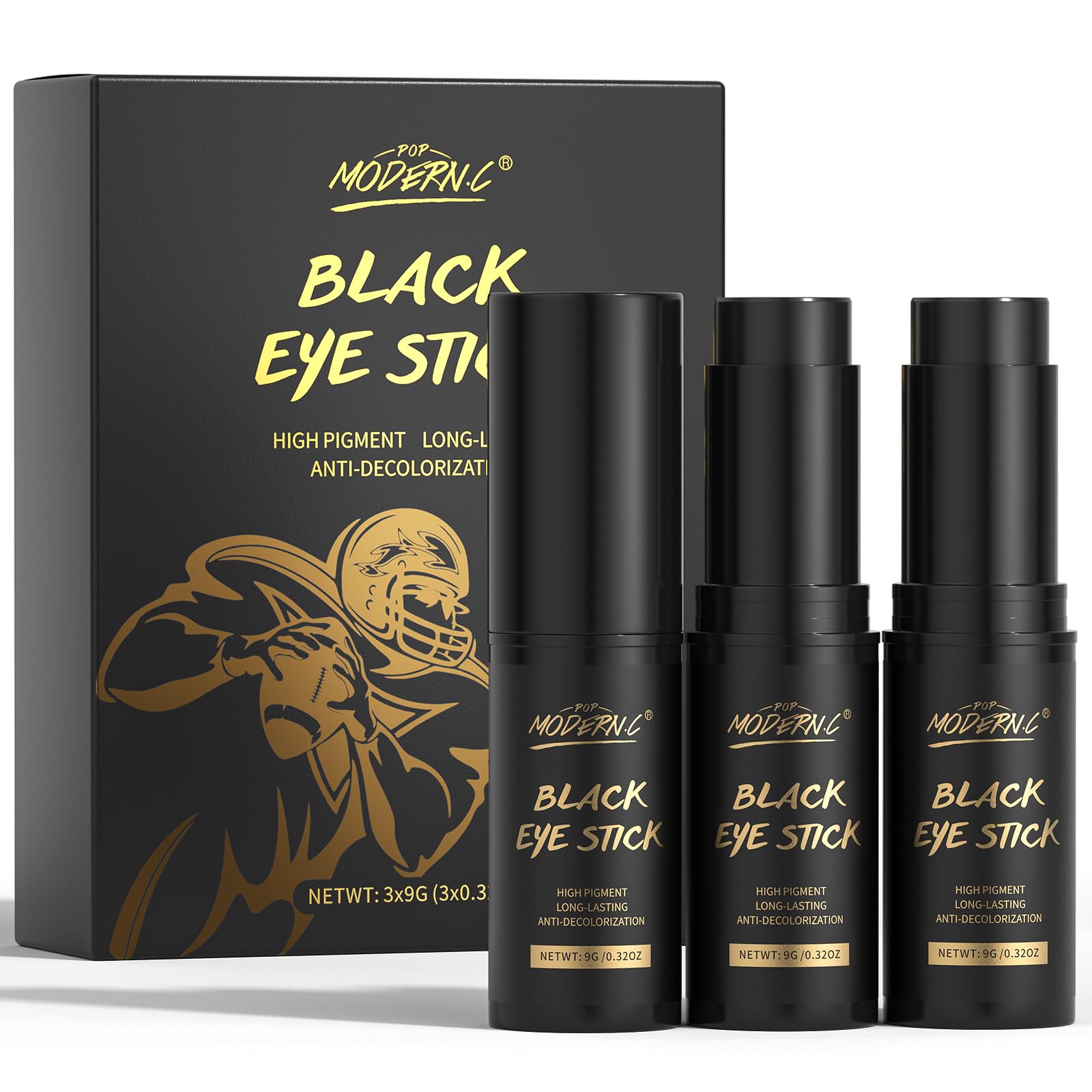 Amazon.com : Eye Black Sticks 3 Pcs for football Baseball Softball ...