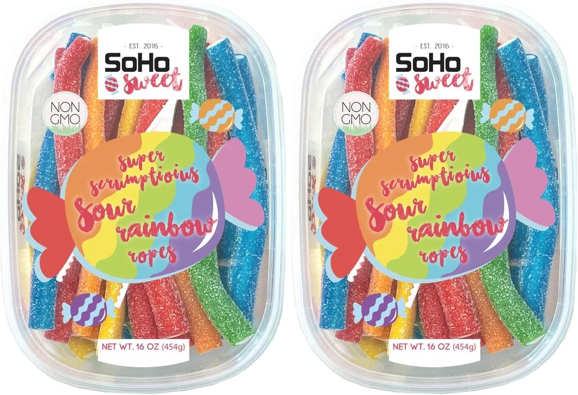 Amazon.com : Soho Sweet Sour Belts Non-GMO Candy Belts – Sour ...