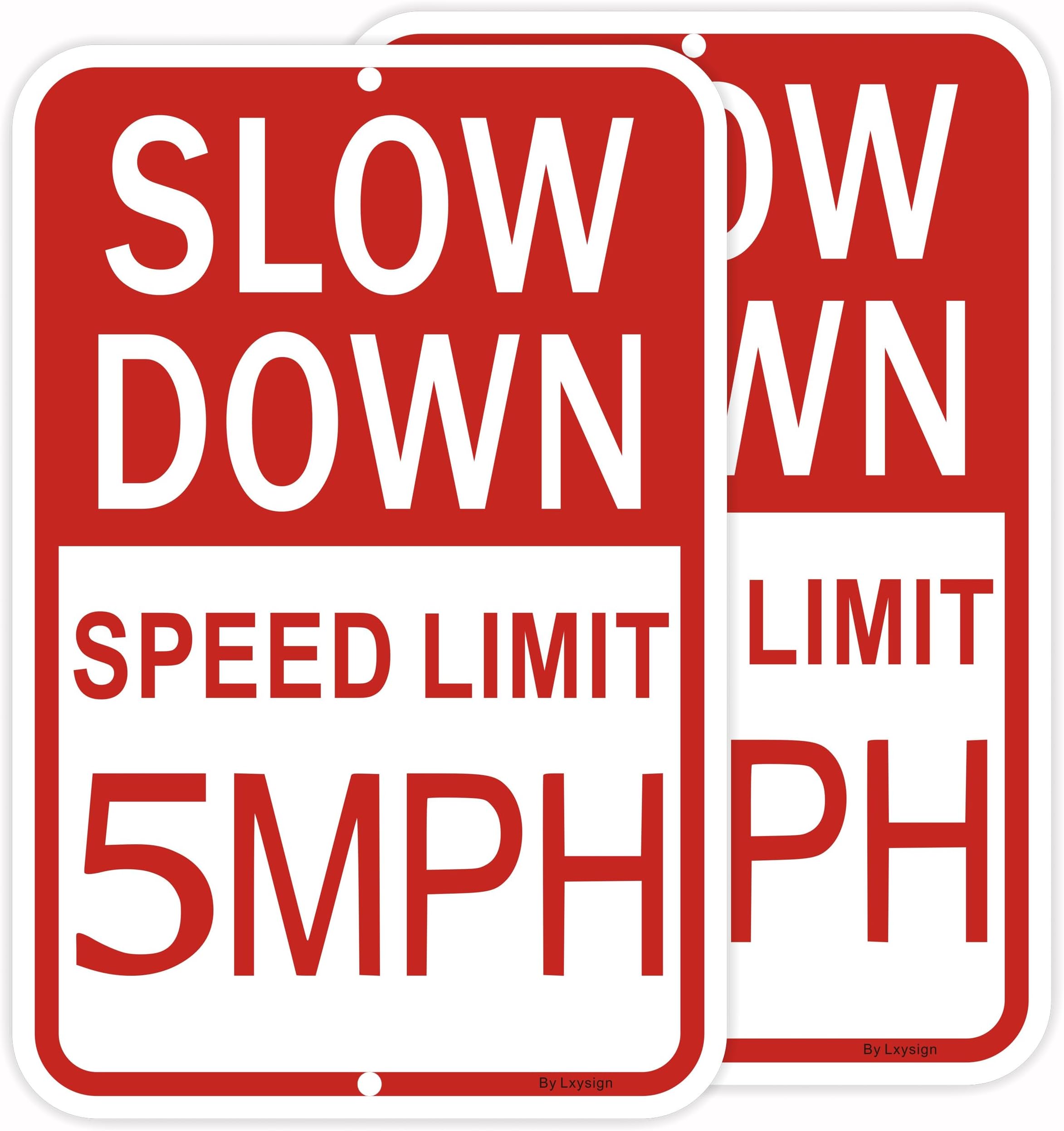 Amazon.com: Joffreg Slow Down Speed Limit 5 MPH Sign,17 x12 Inches ...