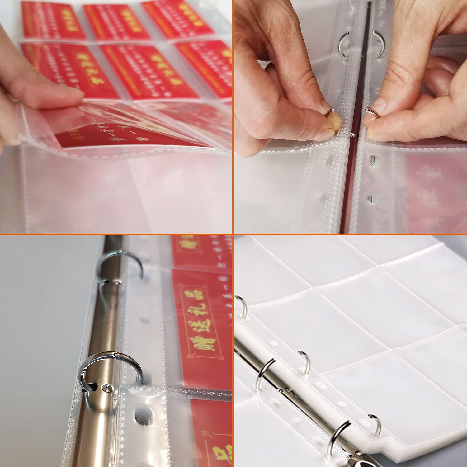 Trading Card Albums, 540 Pockets Trading Cards 60 Pages Pro 9-Pocket ...