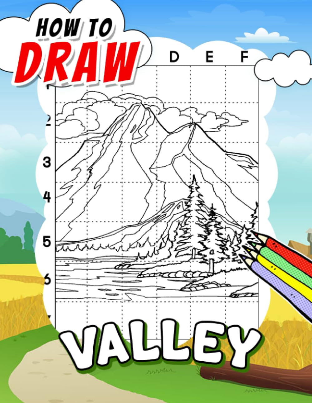 How to Draw Valley: Wonderful Scenery Shown By 30 Step-By-Step And ...