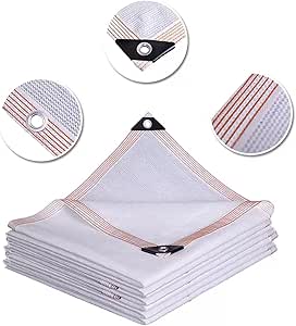 Amazon.co.jp: ロープリング付き遮光ネット1m 2m 3m 4m 5m 6m 7m 8m 9m 10m、植物日除け布、90%紫外線日焼け止めシェードネット、シェードセイル、遮光 ...