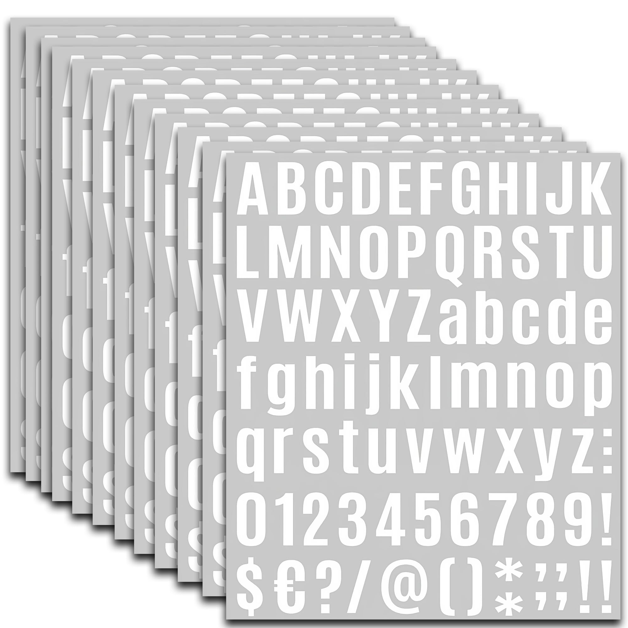 Vinyl Stick On Alphabet Letters