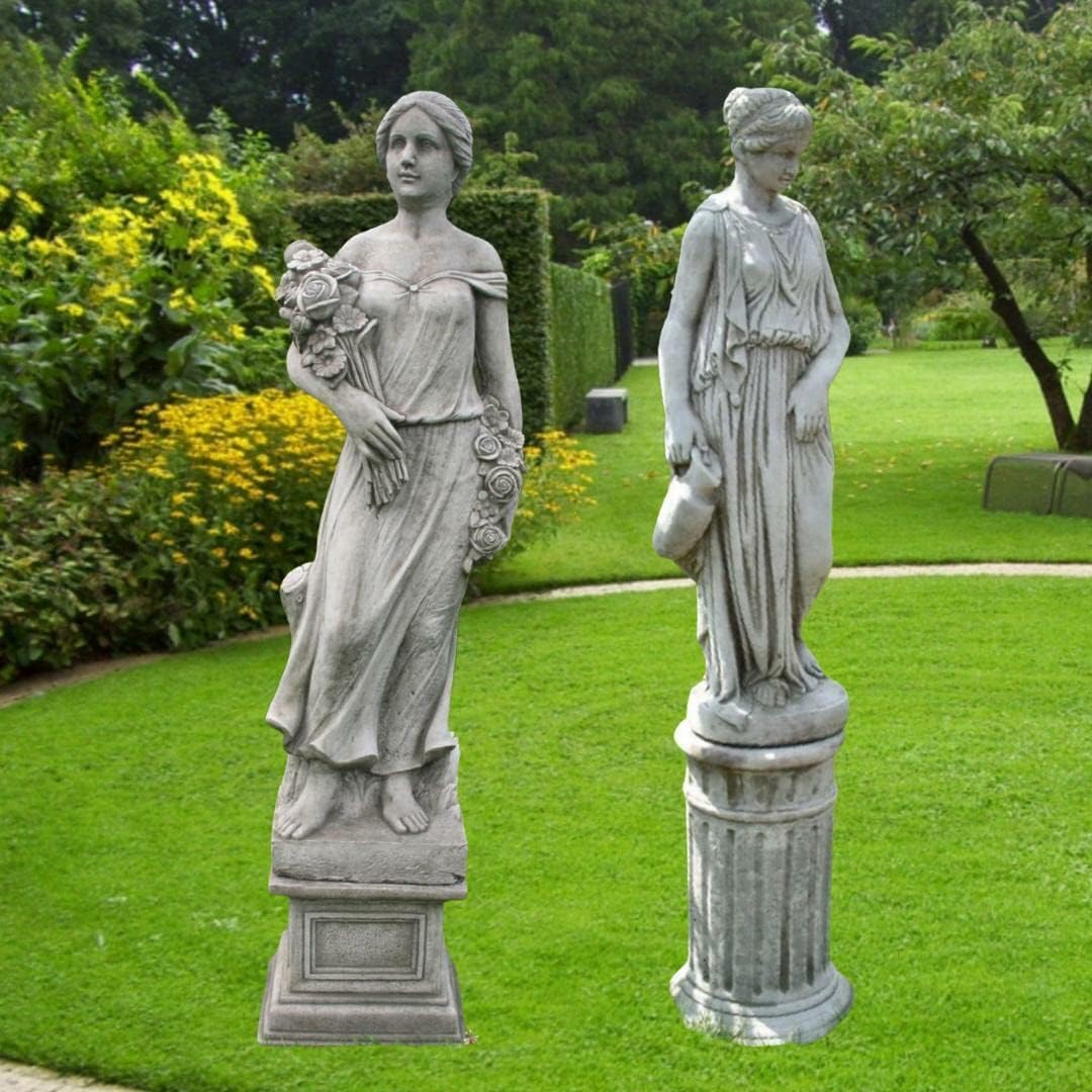 DGS Statues – Stone Cast, Simple Classic Roman Style Column/Plinth ...