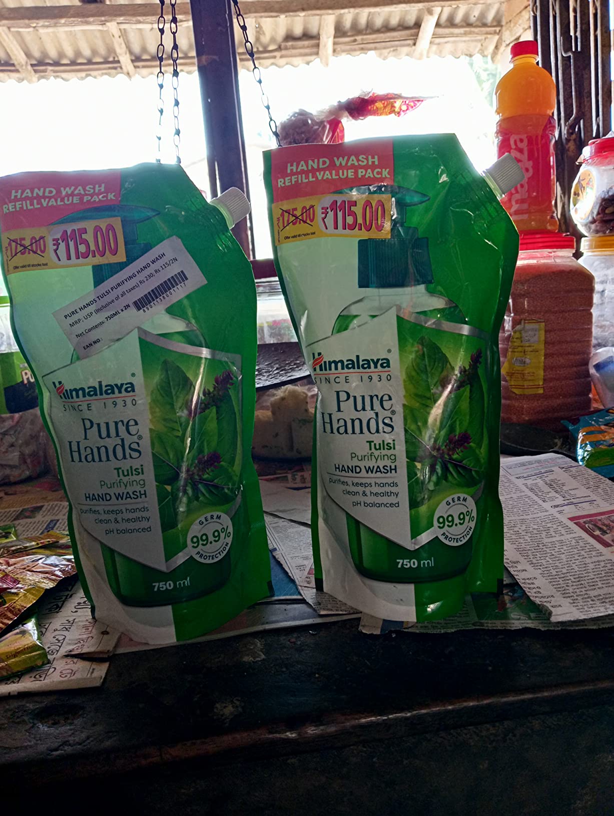 Himalaya Pure Hands Tulsi Purifying Hand Wash 750Ml (Pack of 2 ...