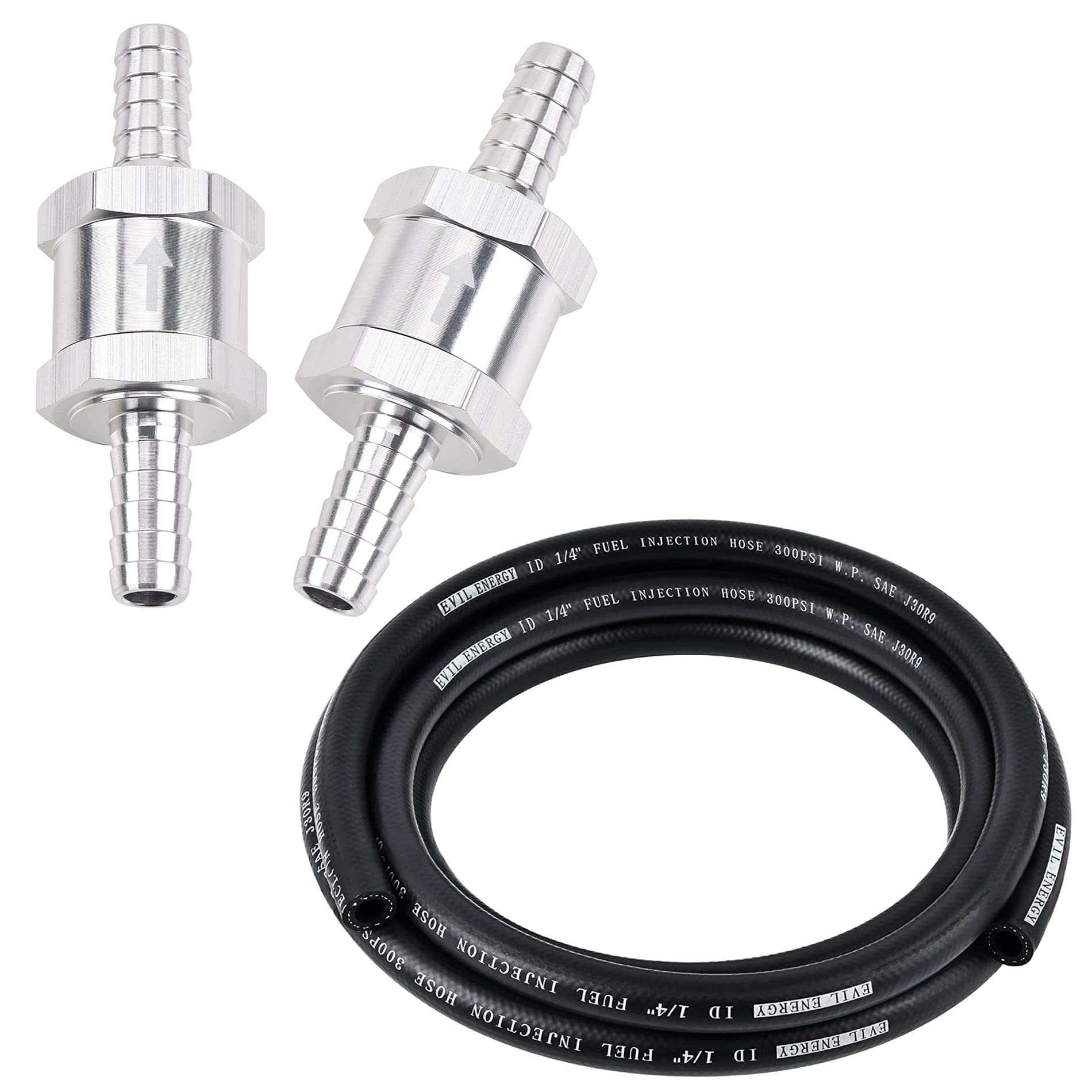Amazon.com: EVIL ENERGY 1/4" Fuel Injection Hose 5FT 300PSI SAE 30R9 ...