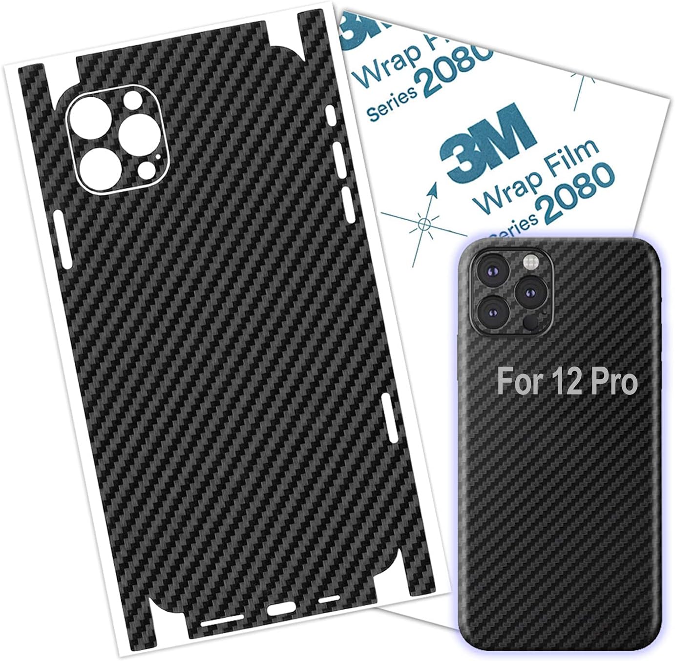 Amazon.com: iPhone 12 ProMax Skin Wrap 3M Film Skin Wrap Protective for ...