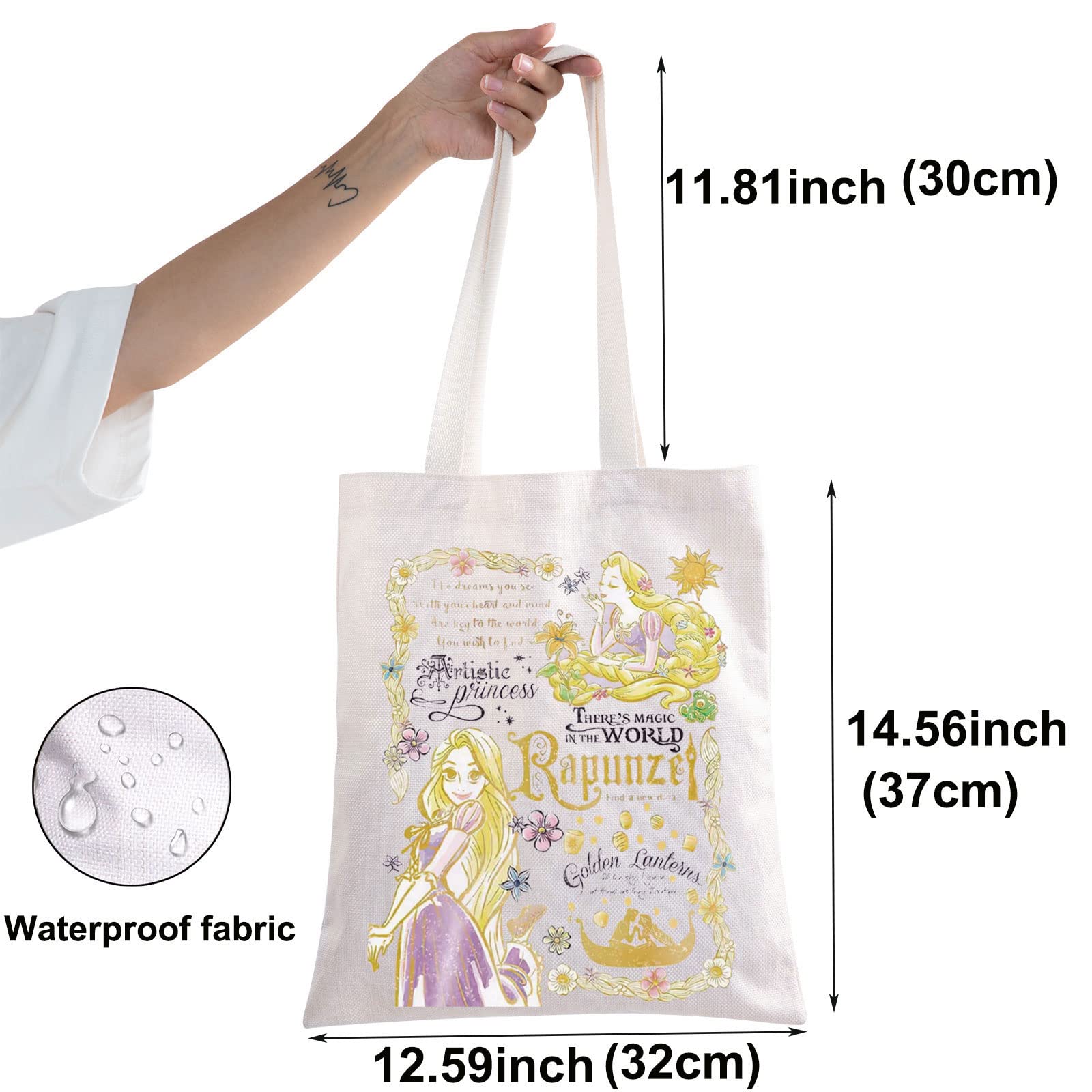 Snapklik.com : BWWKTOP Princess Rapunzel Tote Bag Tangled Lover Gifts ...