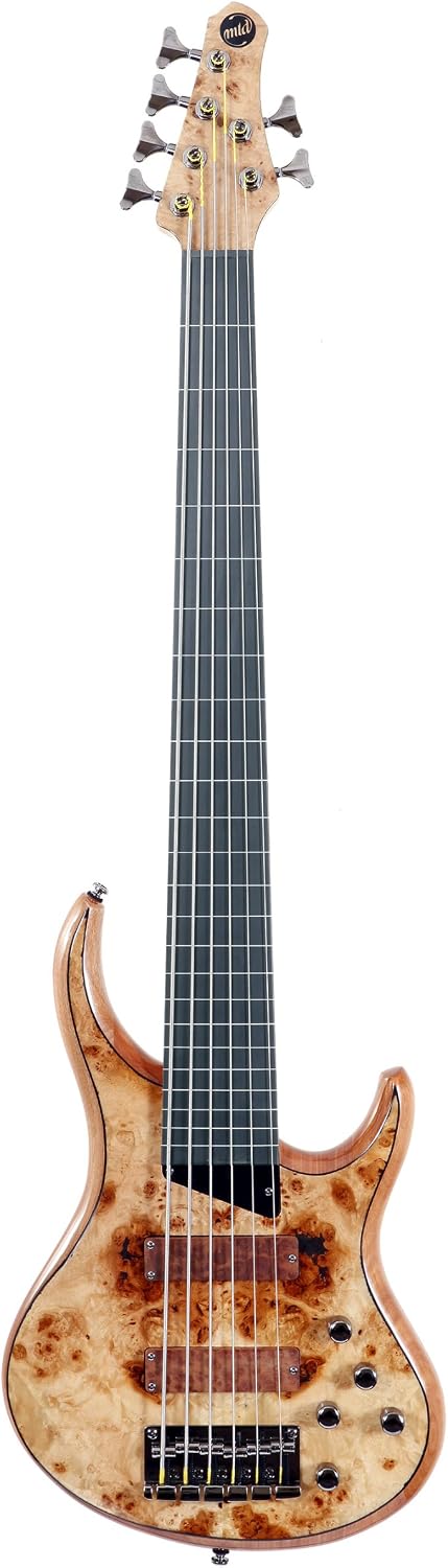 Amazon.com: MTD Kingston "The Z" Bass Guitar (6 String, Fretless with ...