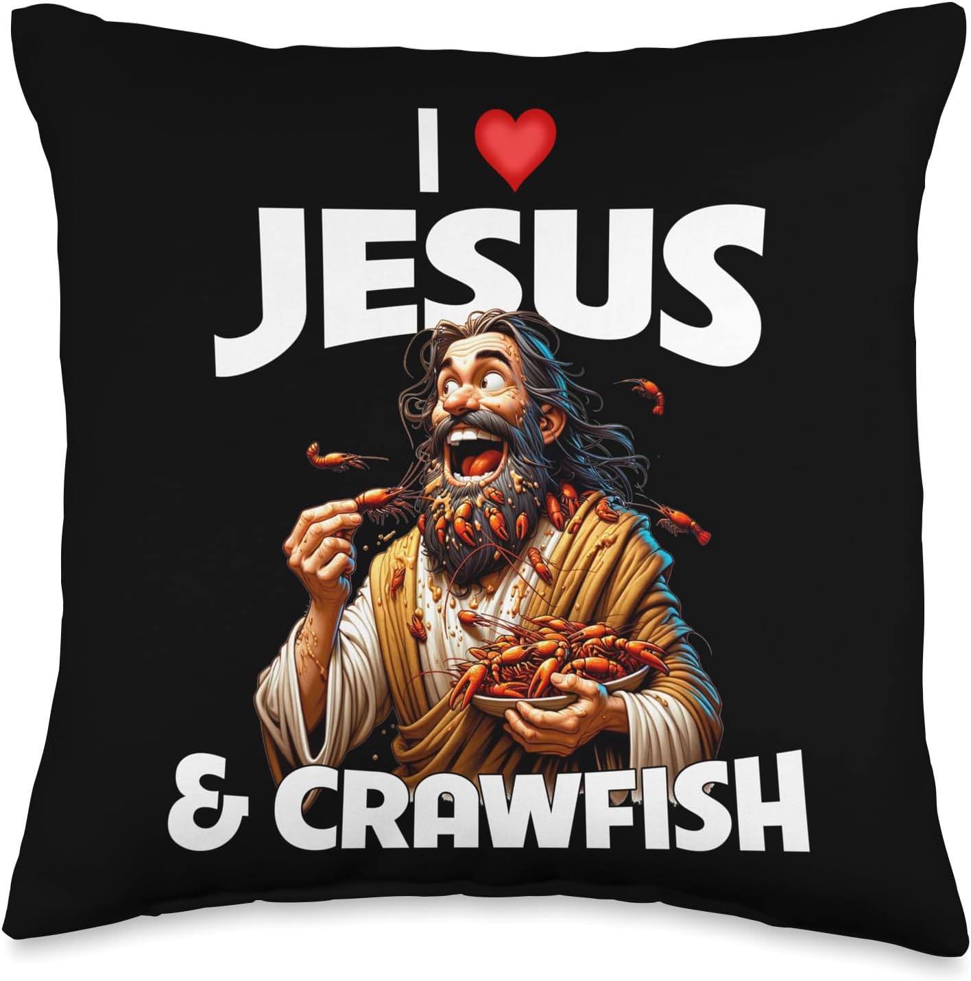 Amazon.com: I Love Jesus And Crawfish Boil Party Christian Seafood ...