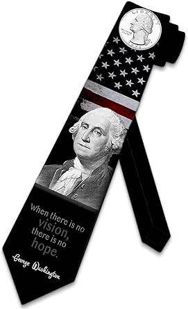 Amazon.com: Three Rooker History Ties Mens George Washington Necktie ...