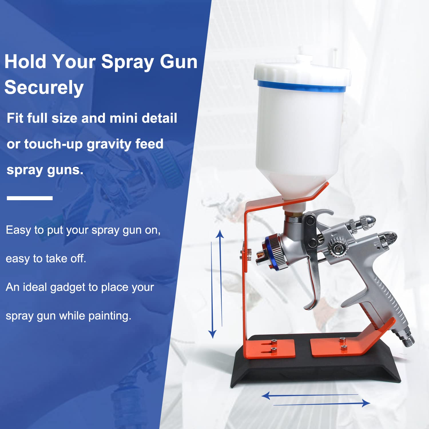Snapklik.com : Spray Gun Holder Stand Adjustable Spray Gun Holder Paint ...