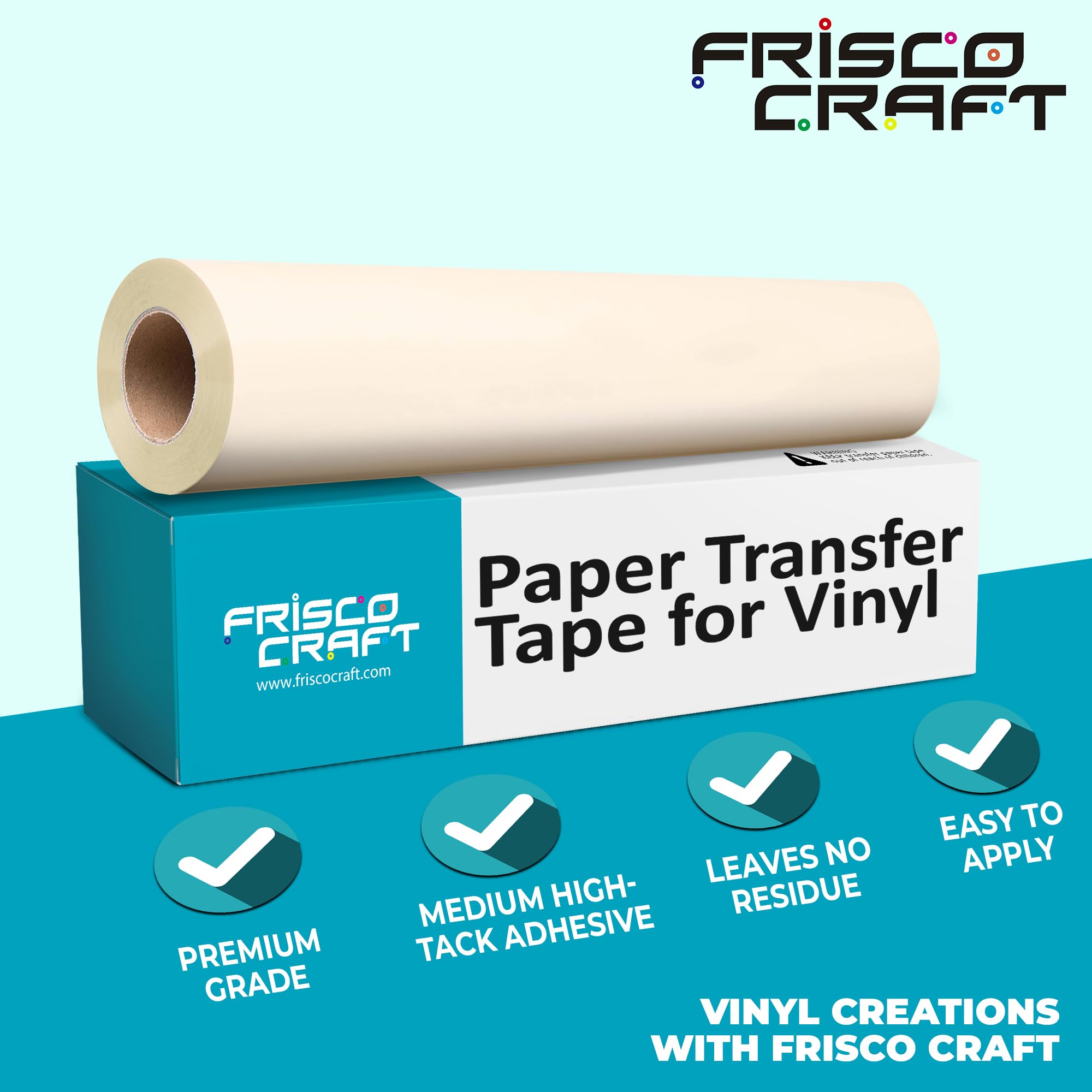 Snapklik.com : Frisco Craft Roll Of Paper Transfer Tape For Vinyl