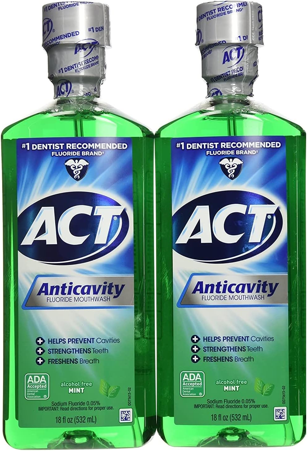 Amazon.com: ACT Anticavity Zero Alcohol Fluoride Mouthwash 18 fl. oz ...