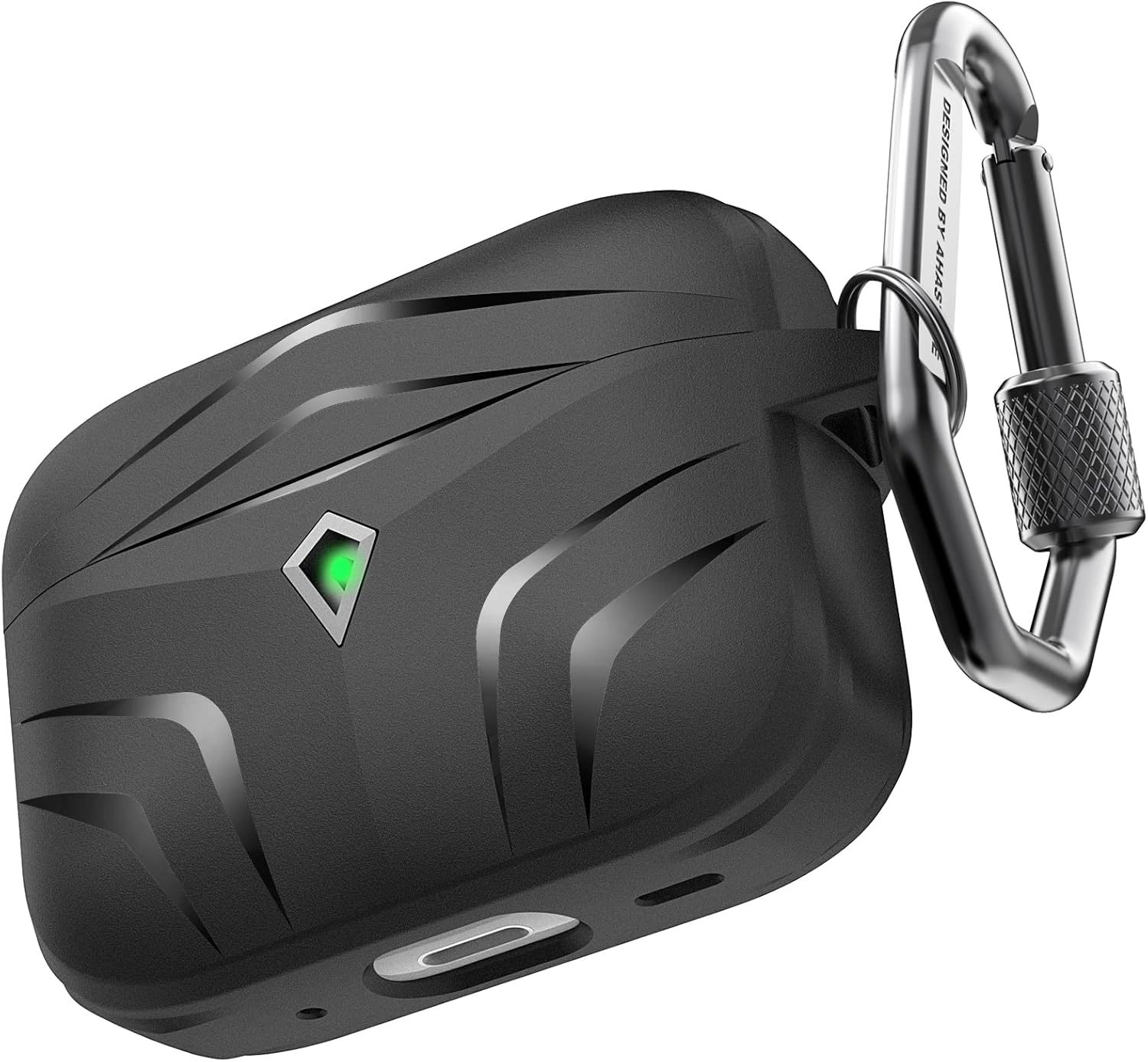 AhaStyle Rugged AirPods Pro 2nd Generation Case Shockproof Hard-Shell Protective Case Cover ...