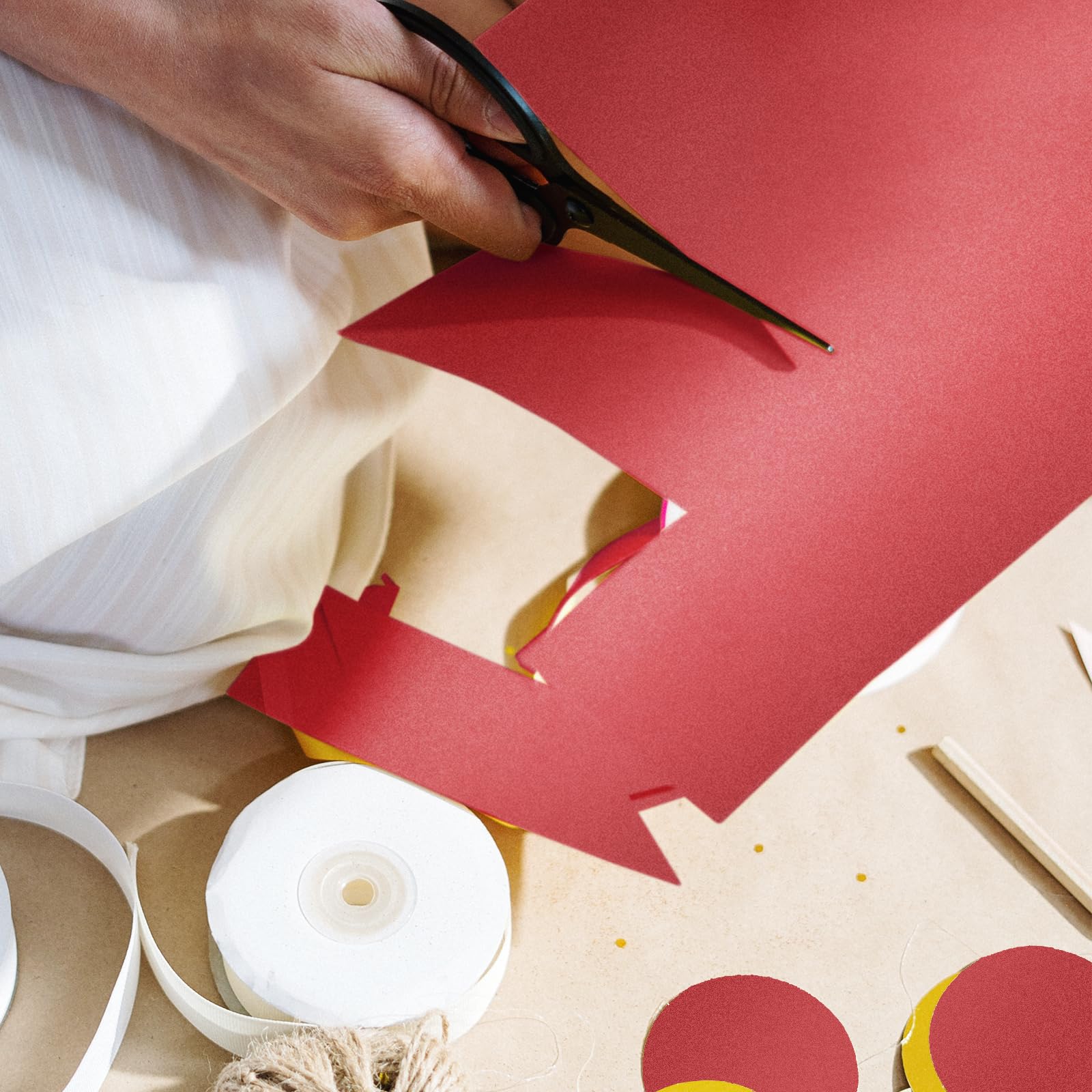 Snapklik.com : Red Shimmer Cardstock 8.5 X 11 Paper, 24 Sheets 80lb Red ...