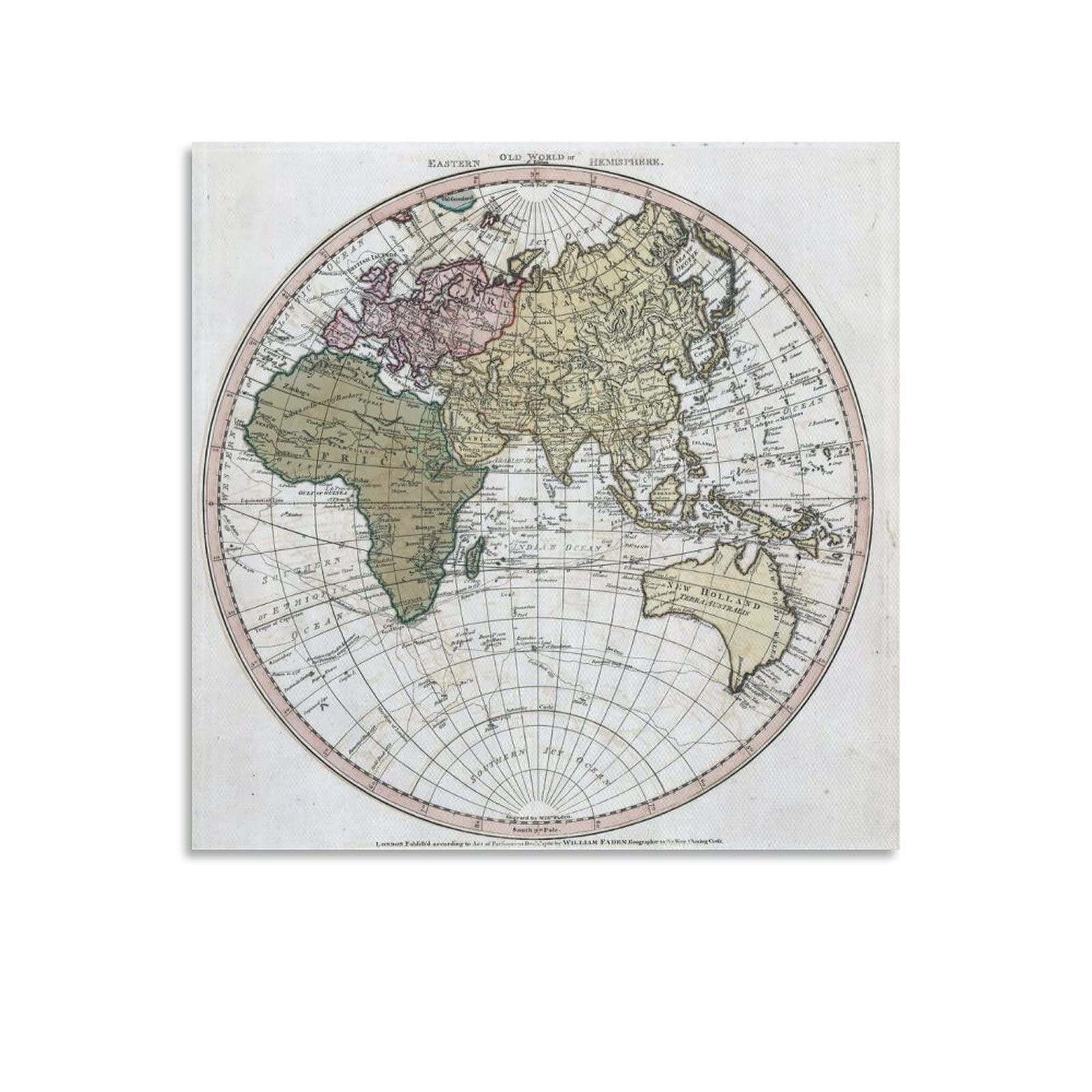 Old World Maps Printable Old World Map Of North America Art Print By