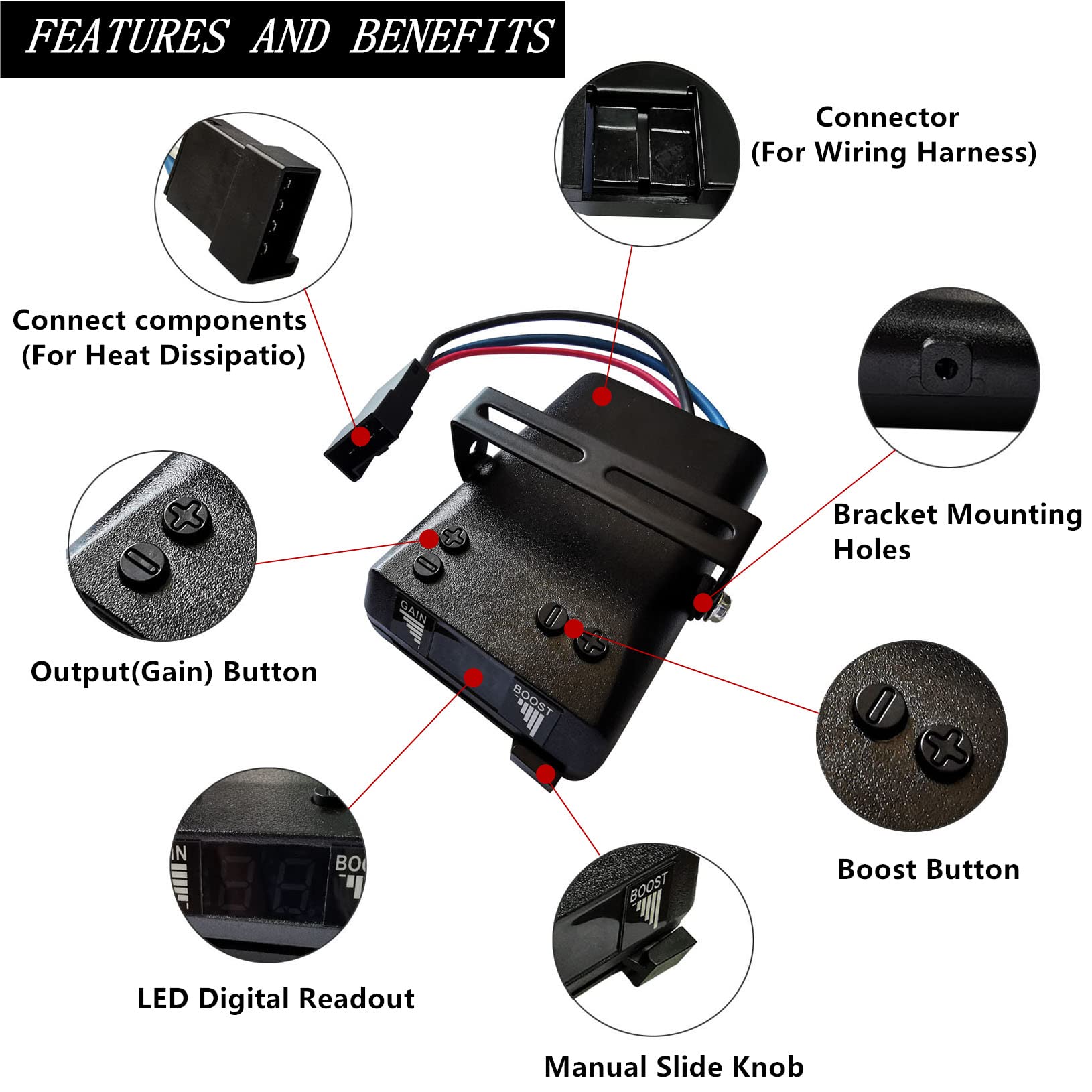 Snapklik.com : Timilge Proportional Trailer Brake Controller Kit ...