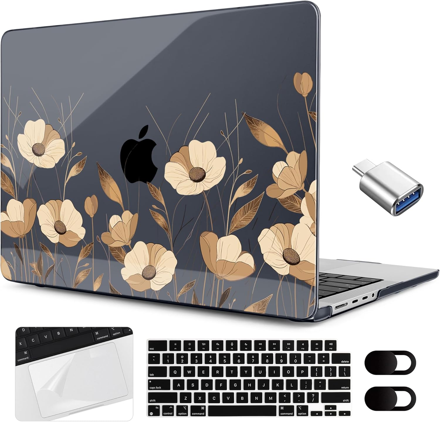 MEEgoodo for M4 MacBook Pro 14 inch Case 2024 2023 2021, Laptop Hard ...