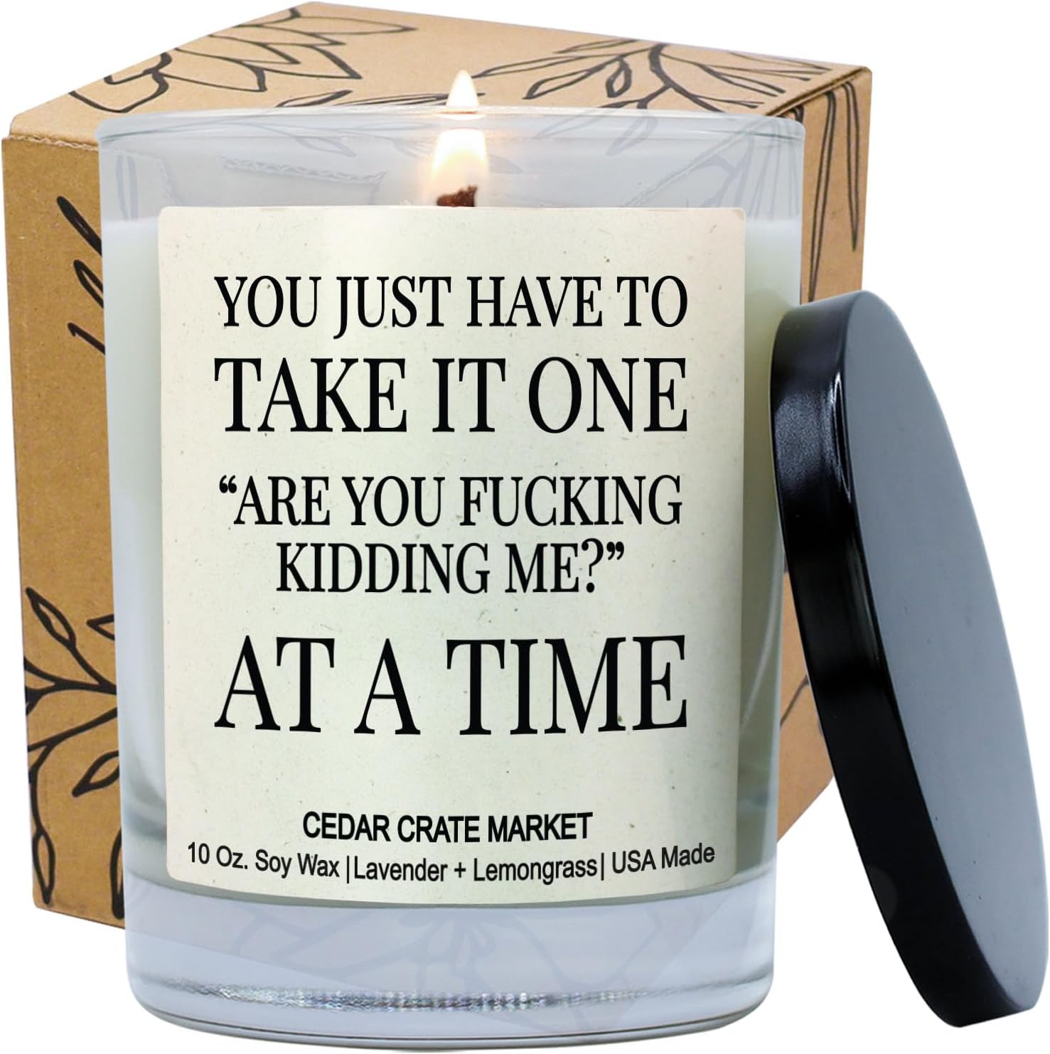 Amazon.com: Cedar Crate Market - Funny Candles for Women Adult Humor ...