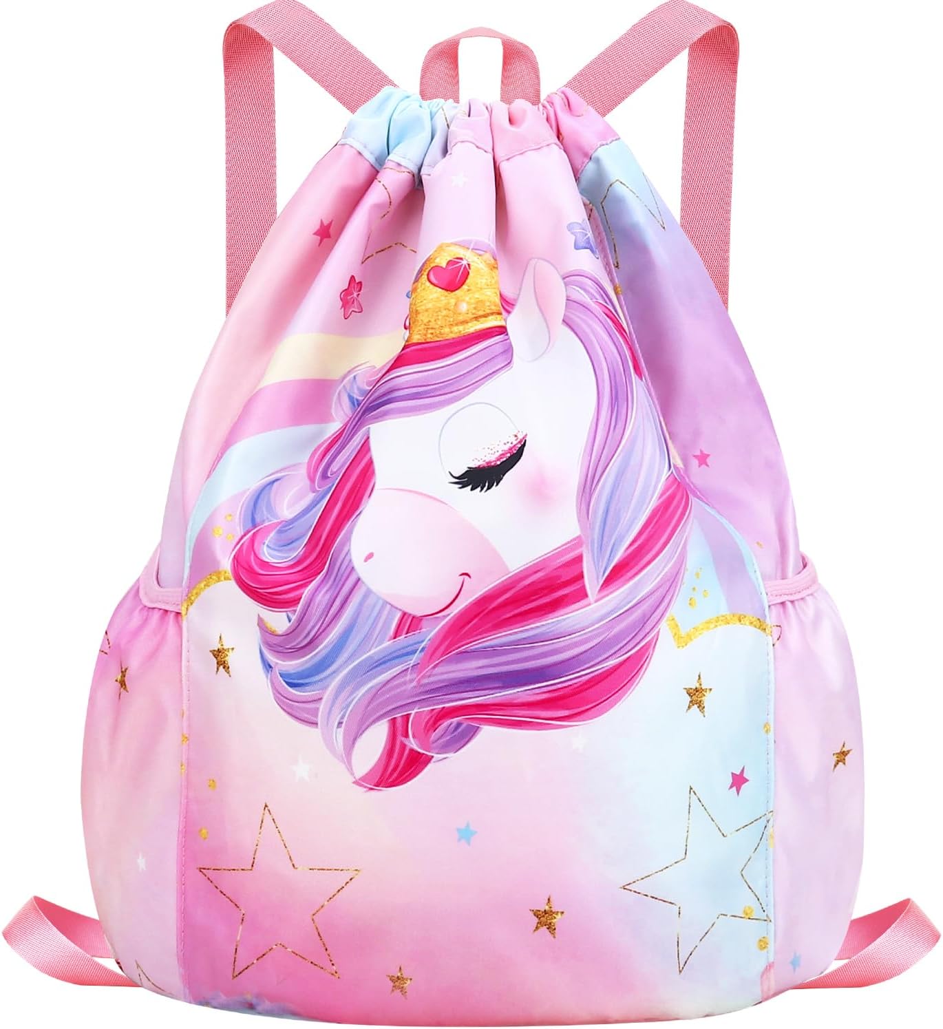 Amazon.com | Luchike Drawstring Backpack for Kids - Girls Dance Bag ...
